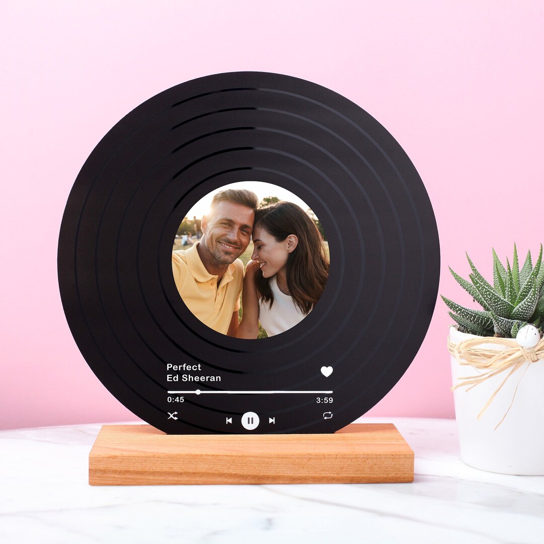 Personalized Vinyl Song Record - Printed Photo Record - Birthday Gift ...