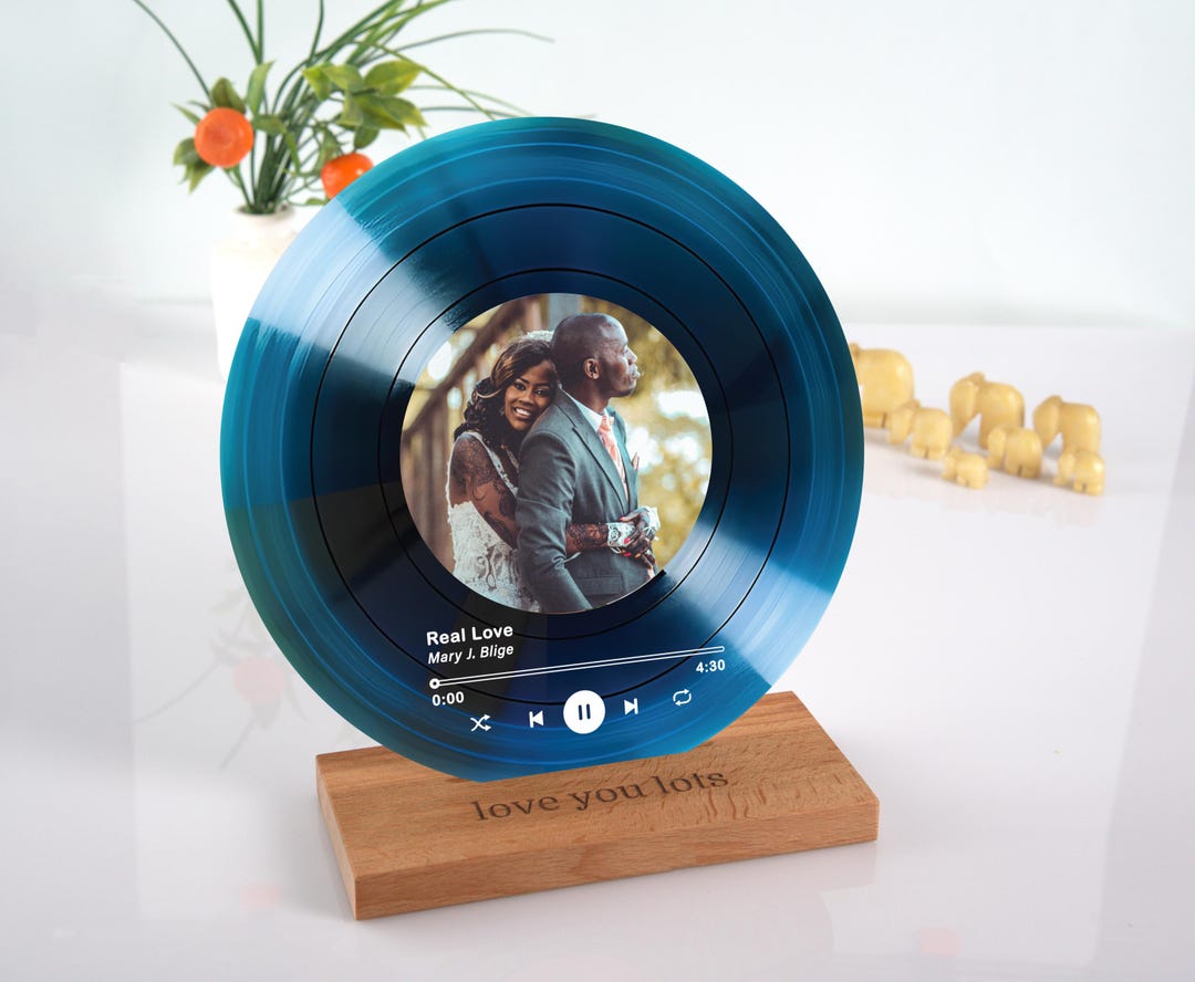 Personalized Photo Vinyl Record Song - Anniversary Gift for Her, Gift ...