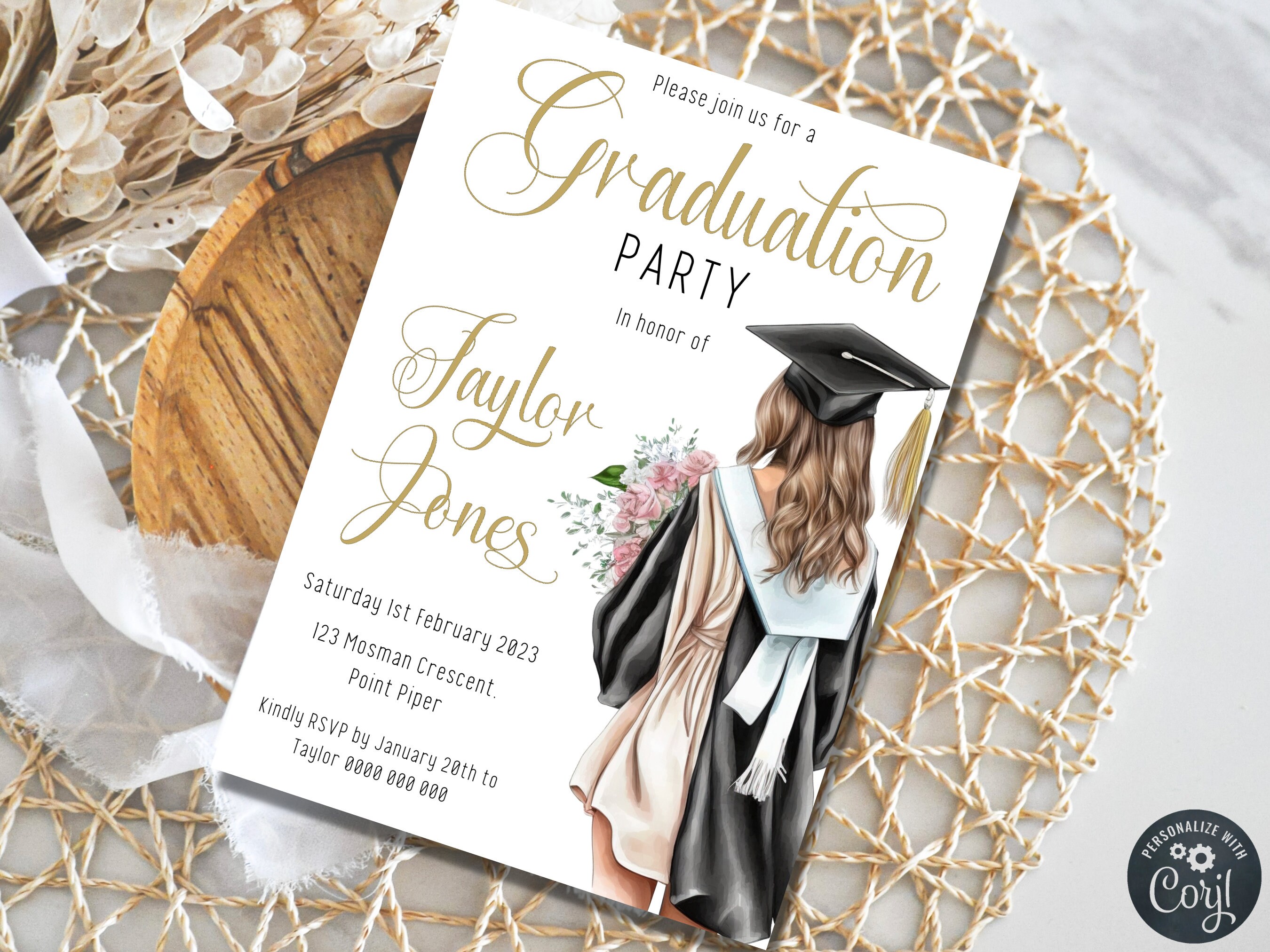 Graduation Invitation Instant Download Graduation Invitation 2023 Grad ...