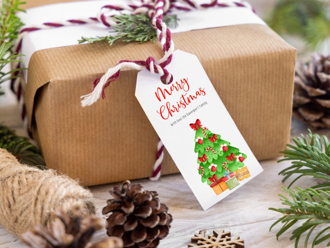 Editable Christmas Tags Printable Christmas Gift Tags Printable Holiday ...