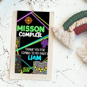 Laser Tag Birthday Invitation Laser Tag Invite Digital Kids Party ...