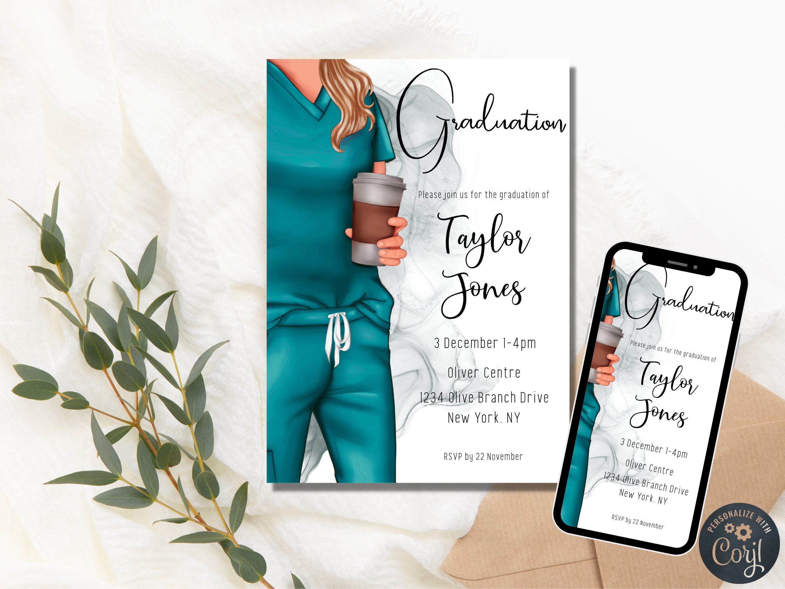 Graduation Invitation Template Graduation Invitation Instant Download ...