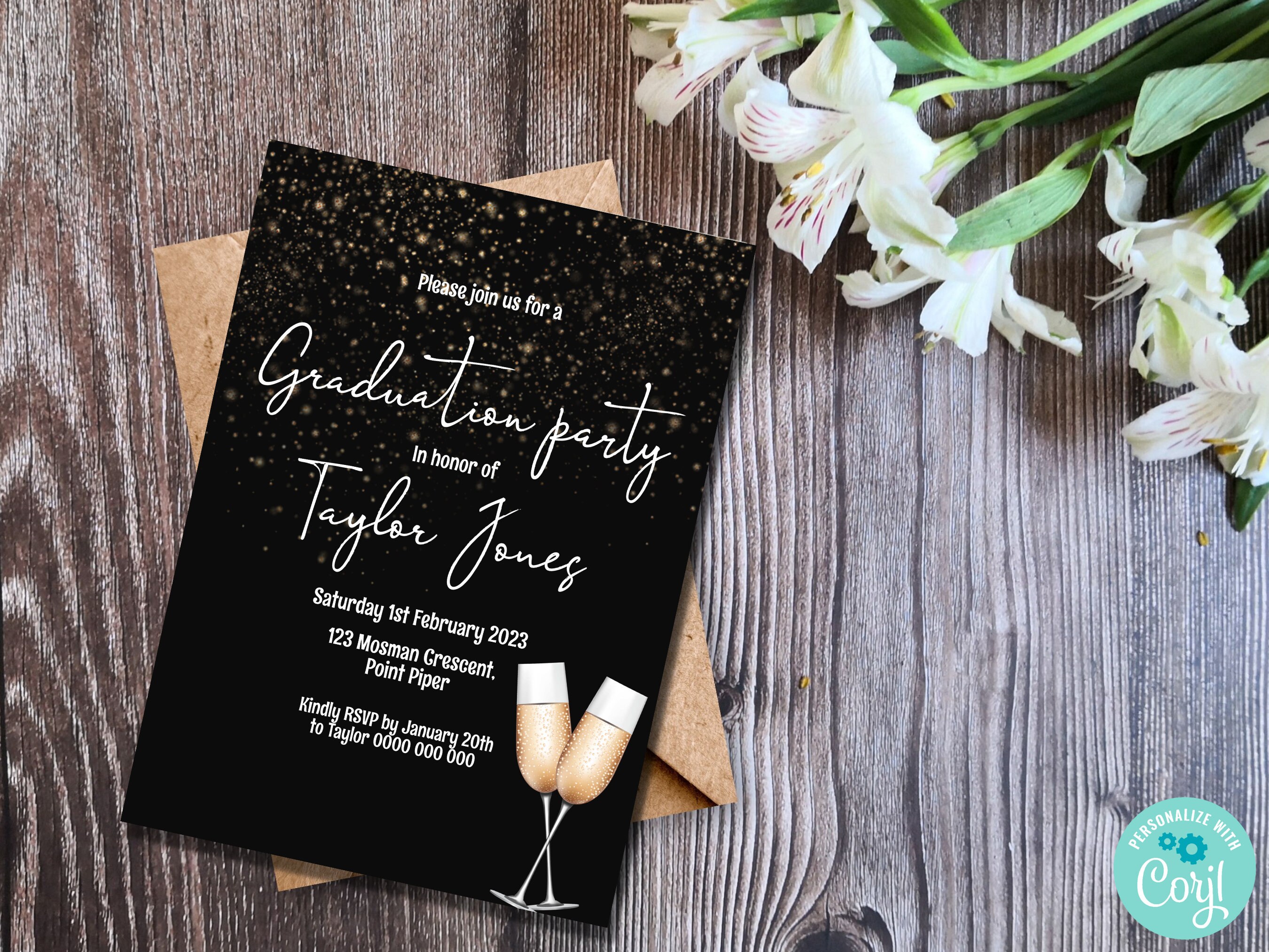 Graduation Invitation Template Graduation Invitation Instant Download ...