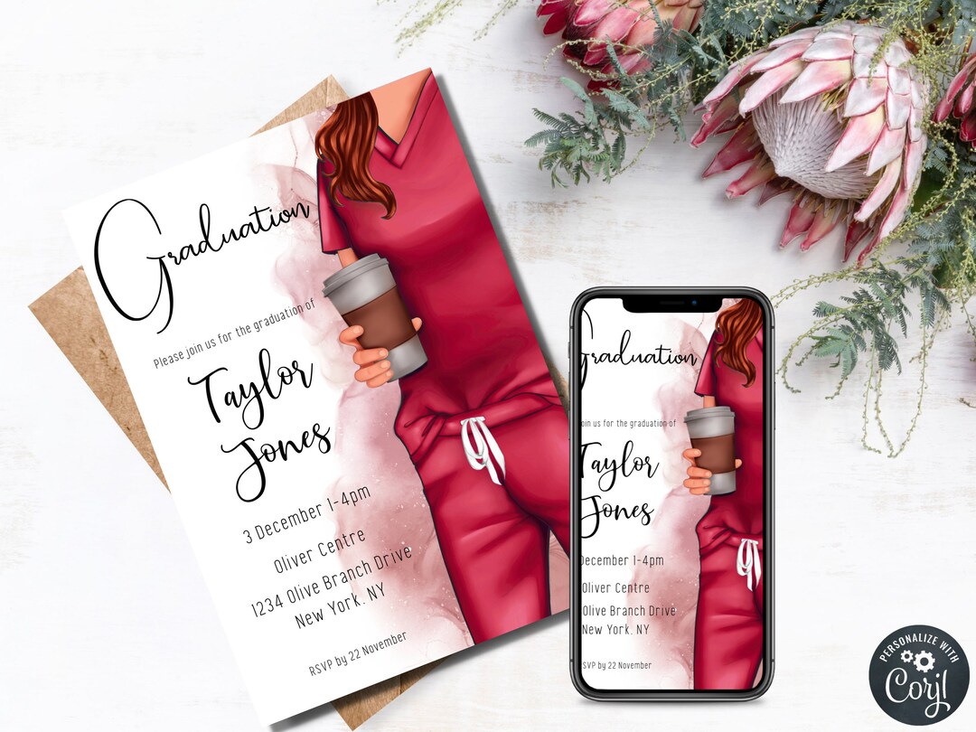 Graduation Invitation Template Graduation Invitation Instant Download ...