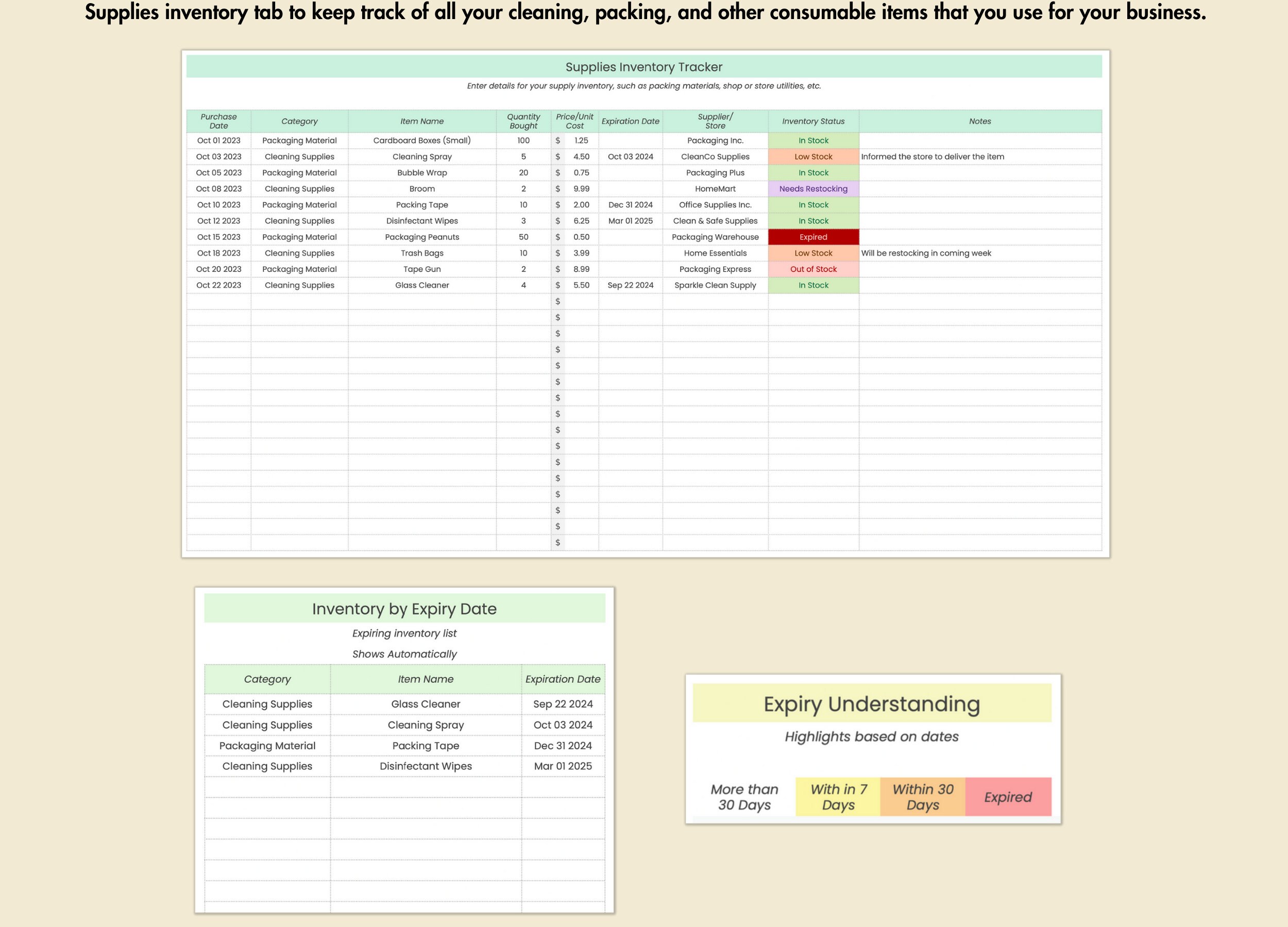 Recipe Cost Calculator for Excel and Google Sheets | Food Menu Pricing ...