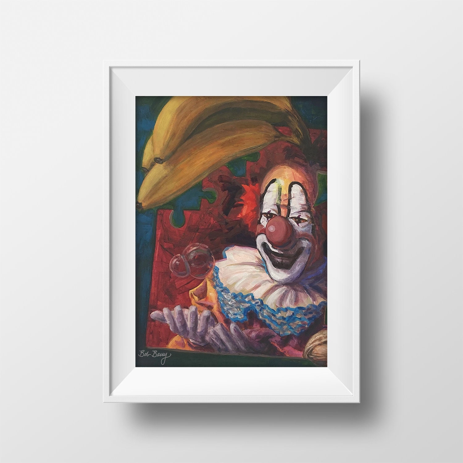 Go'n NUTS & BANANAS Acrylic Painting Art Print by Bob Berry - Etsy