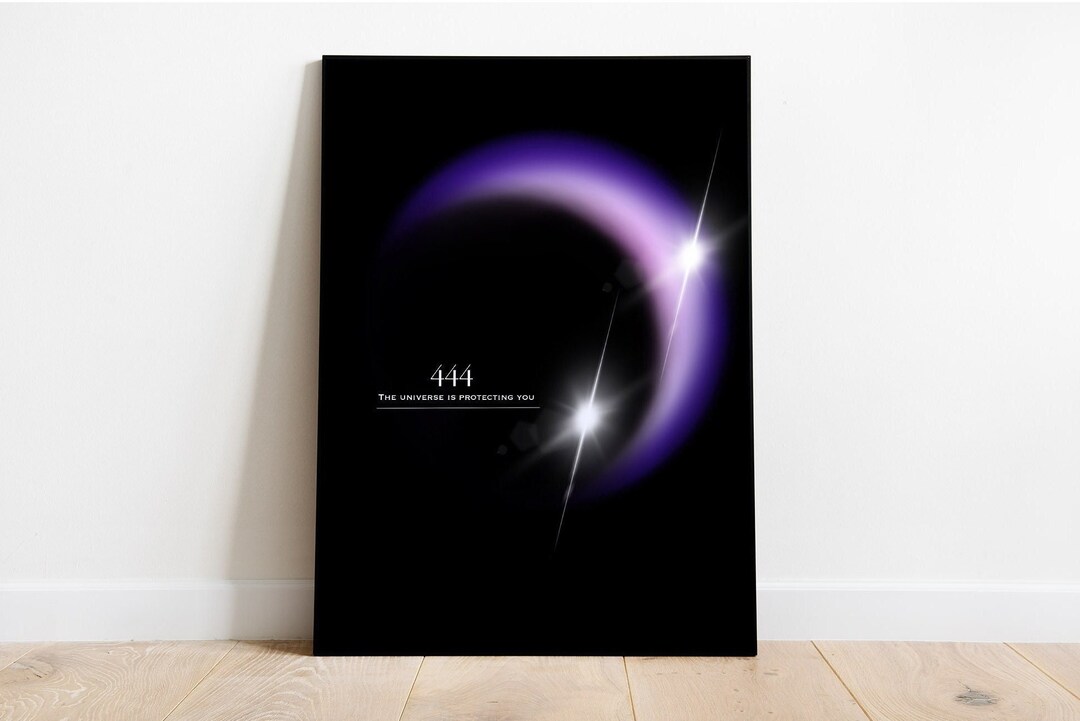 Angel Number 444 Poster Wall Art, DIGITAL Download, Aesthetic Room ...