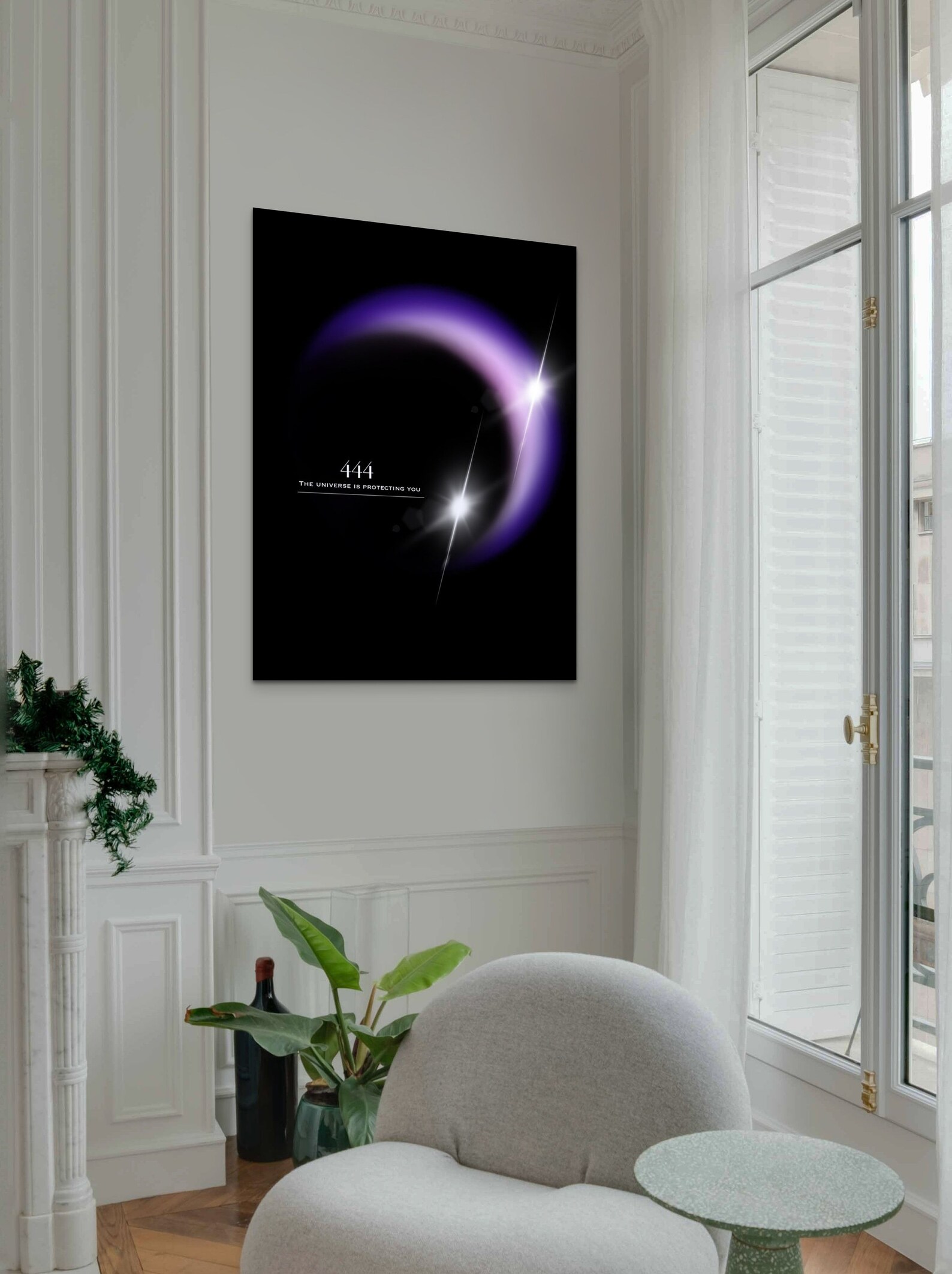 Angel Number 444 Poster Wall Art, DIGITAL Download, Aesthetic Room ...