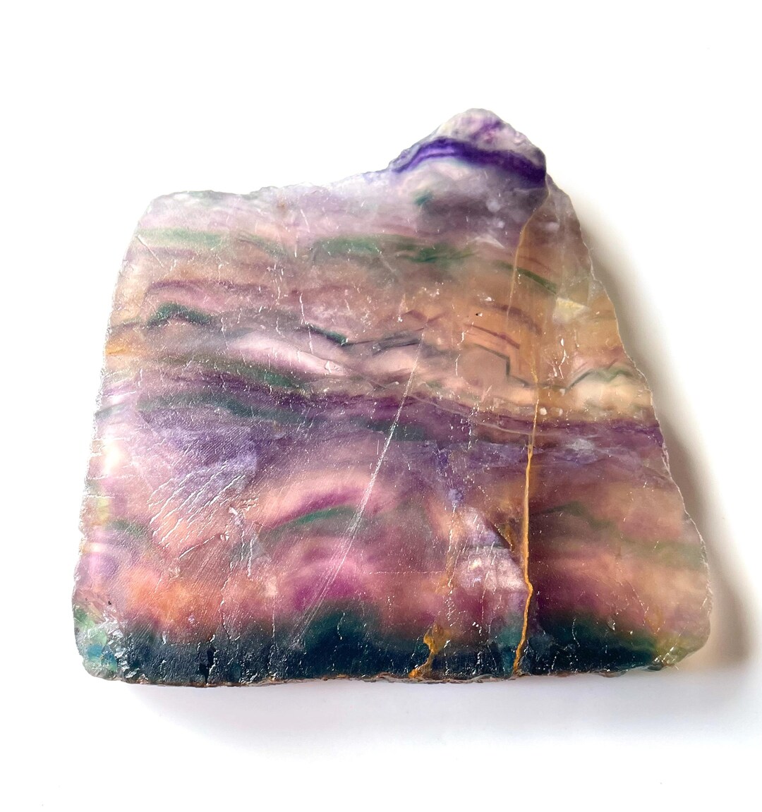 60x51x8 Mm-fluorite Rough Stone Slab, , Big Size Fluorite Rough, 320.00 ...