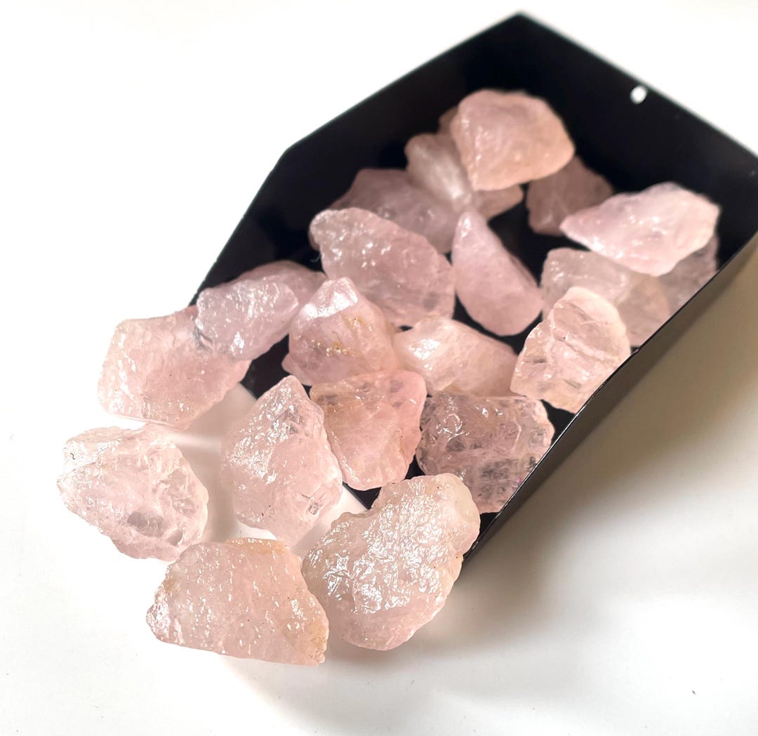 20 Pcs~morganite Raw Crystal Stone, Size-12-16 MM, Natural Morganite ...