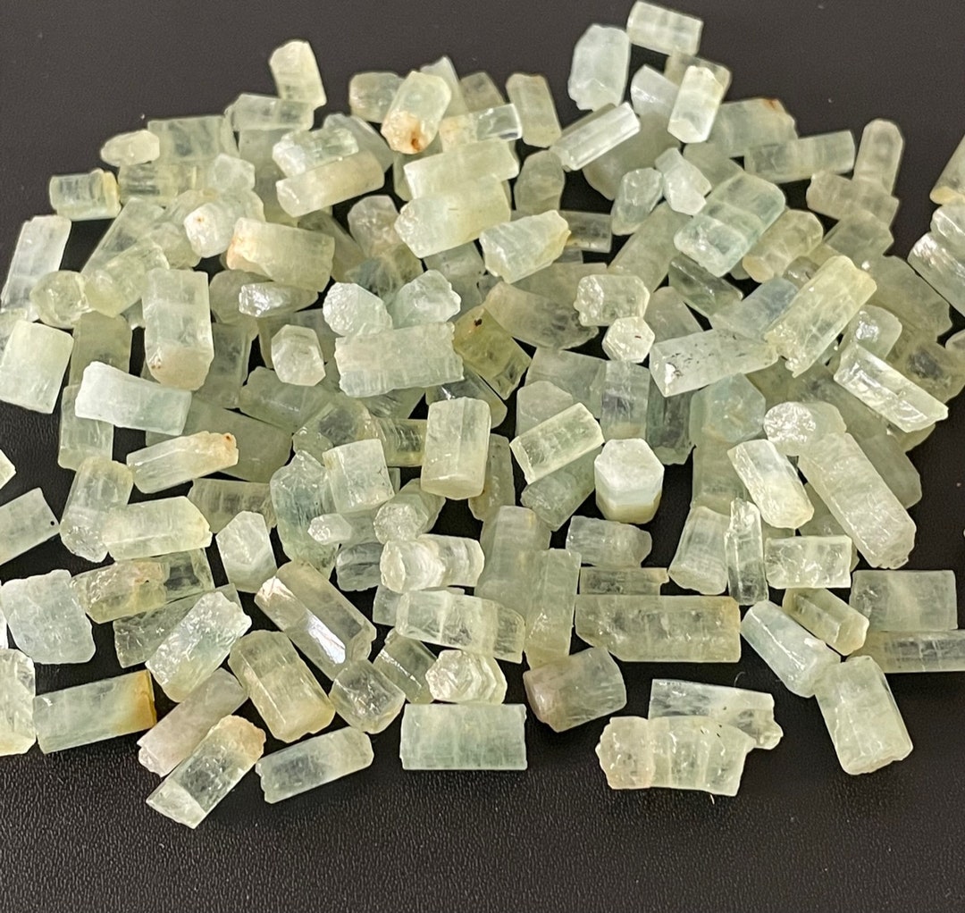 25 Pcs RARE Raw Natural Rough Stone Size 10-15 MM Blue Aquamarine Raw ...