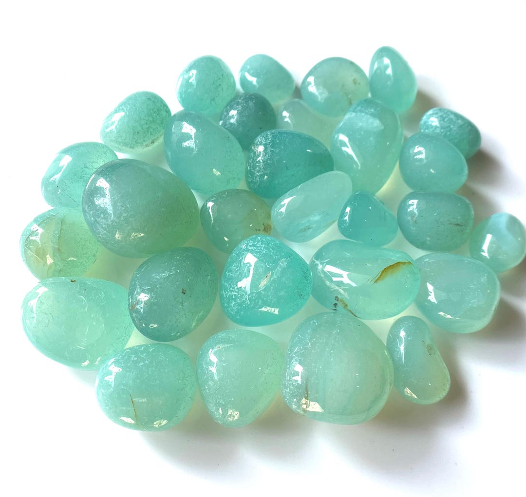 Sea Agate Tumbled Stone, Tumbled Natural Sea Agate Crystal - Polished ...