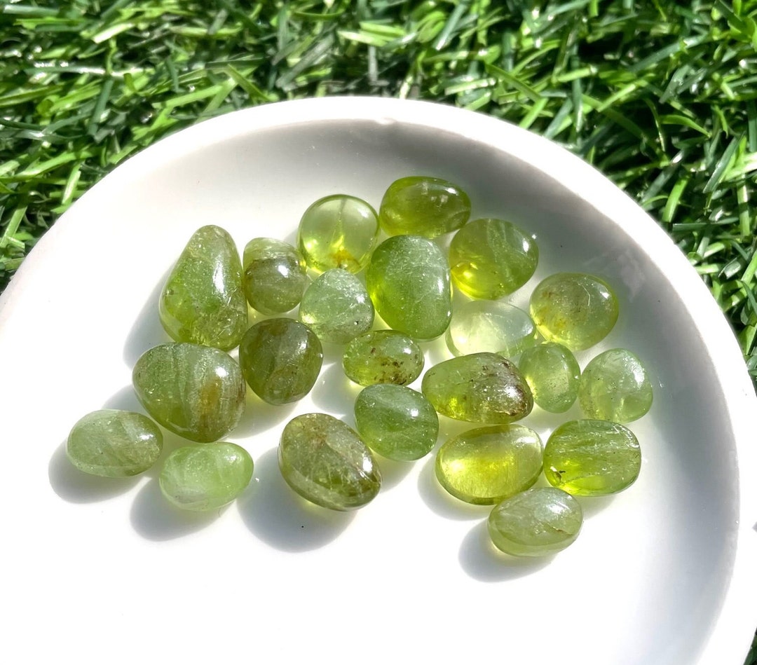 Aaa++natural Peridot Polished Tumble, 7-10 MM, Nugget Tumble Polished ...