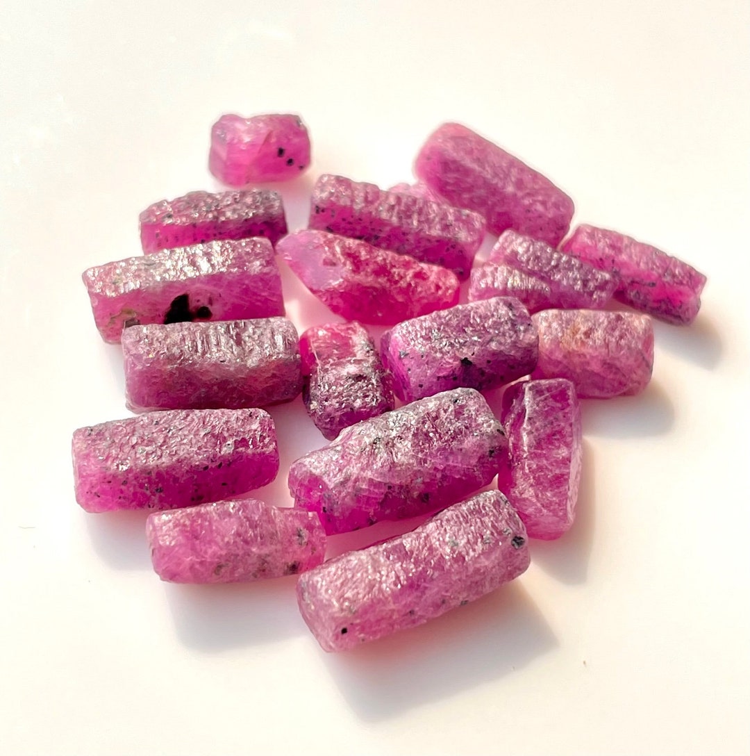 100cts-aaa+natural Burma Pink Ruby Earth-mined Loose Rough, Ruby ...