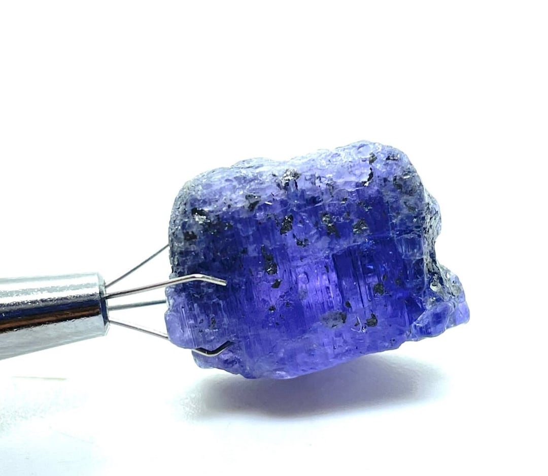 37-cts-rare-100%natural Raw Tanzanite Stone22x12x10mm Aaanatural Raw ...