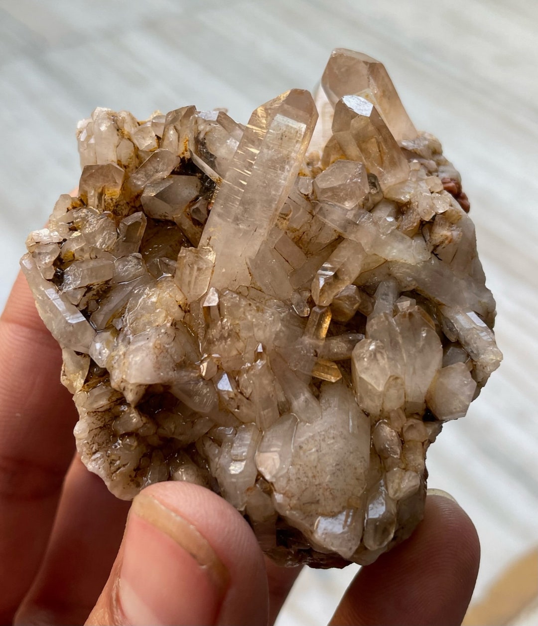 Genuine Rare Crystal Cluster, 73gram, Clear Quartz Cluster Crystal ...