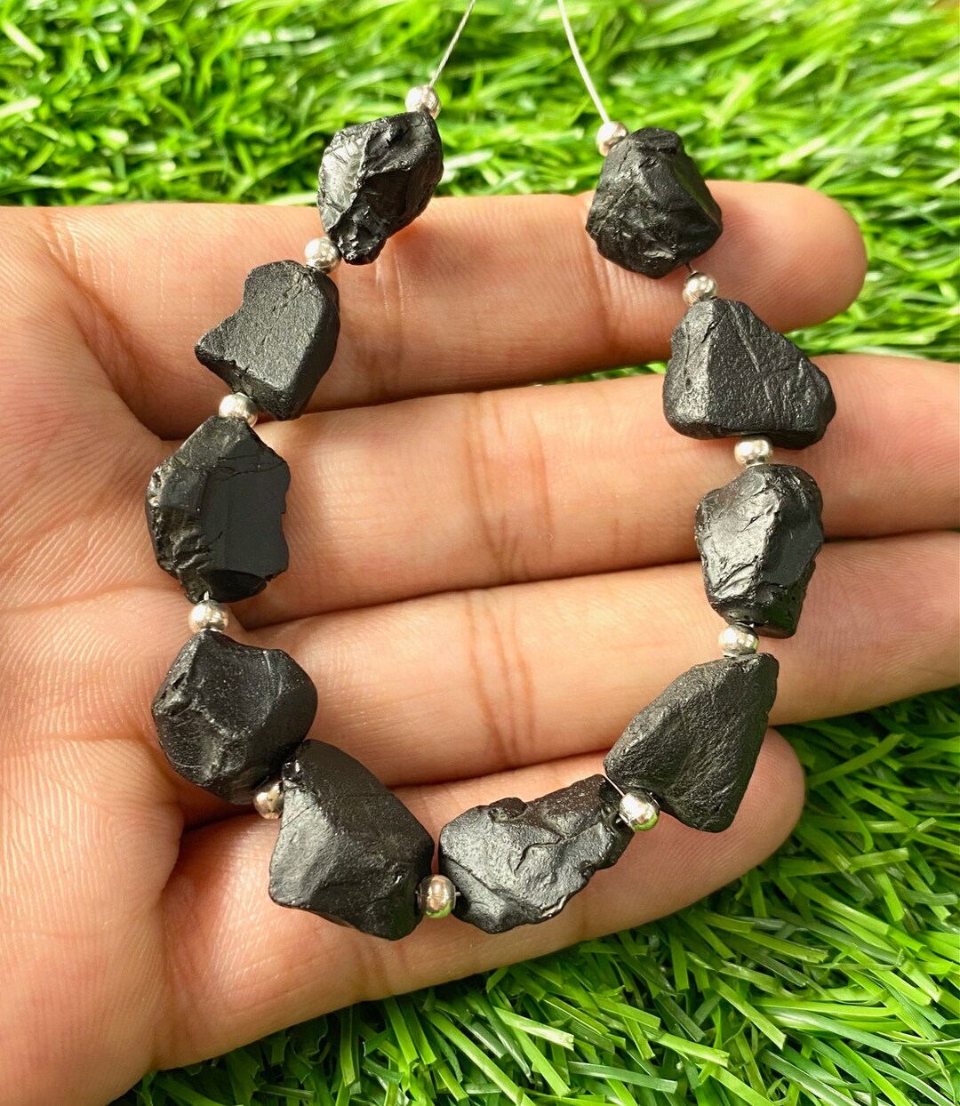 Buy AAA Natural Black Spinel 10-15 MM Freeform Nugget Beads Gemstone ...