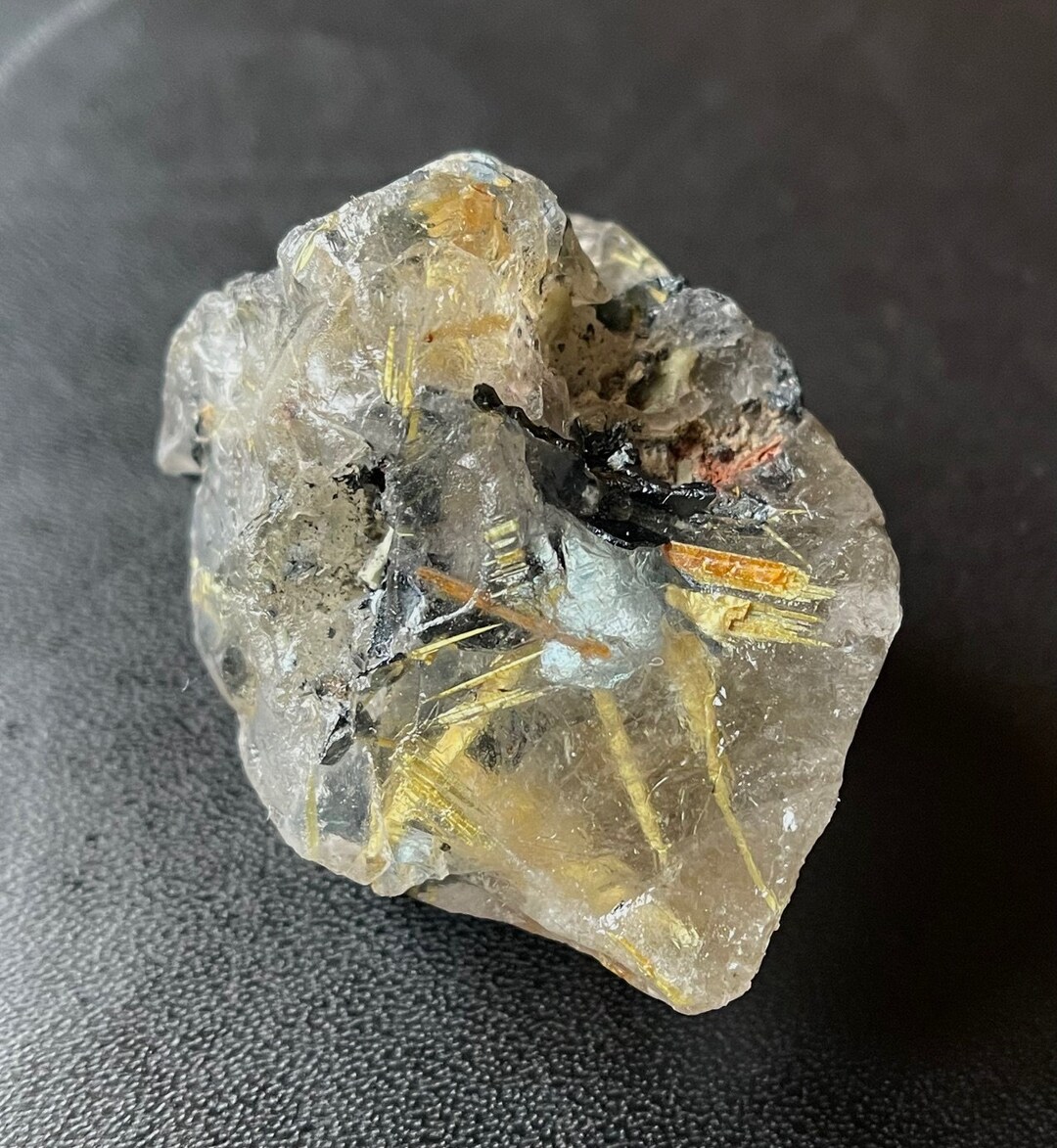 100%natural Golden Rutile Specimen Rough Gemstone, 35x26 MM, Golden ...