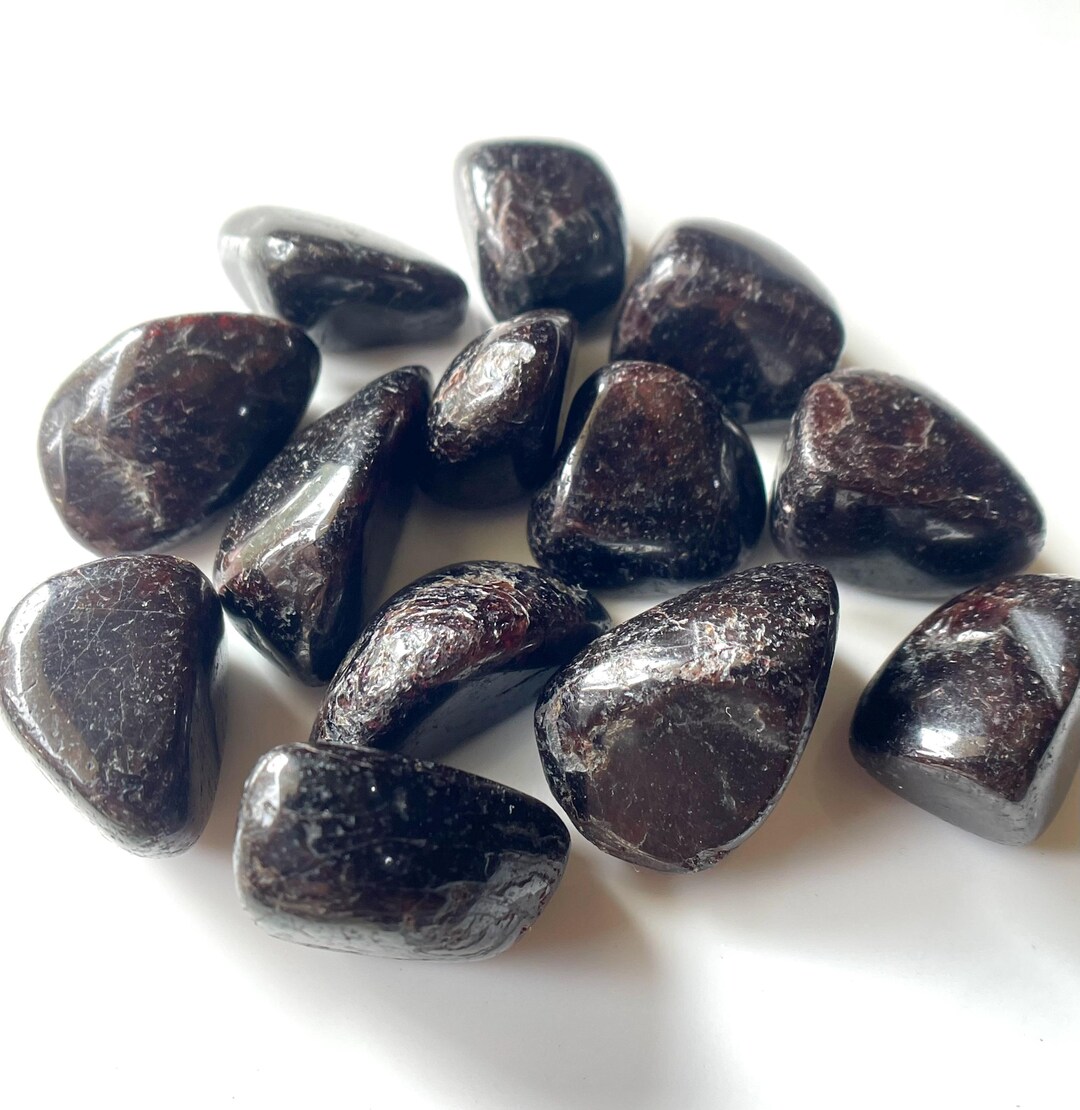 Garnet Tumbled Crystal - Tumbled Garnet Stone - Healing Crystal Stone ...
