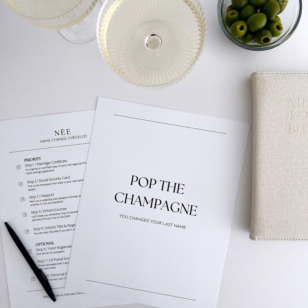 Name Change Kit for Brides - New York, Wedding Gift, Bridal Shower Gift ...
