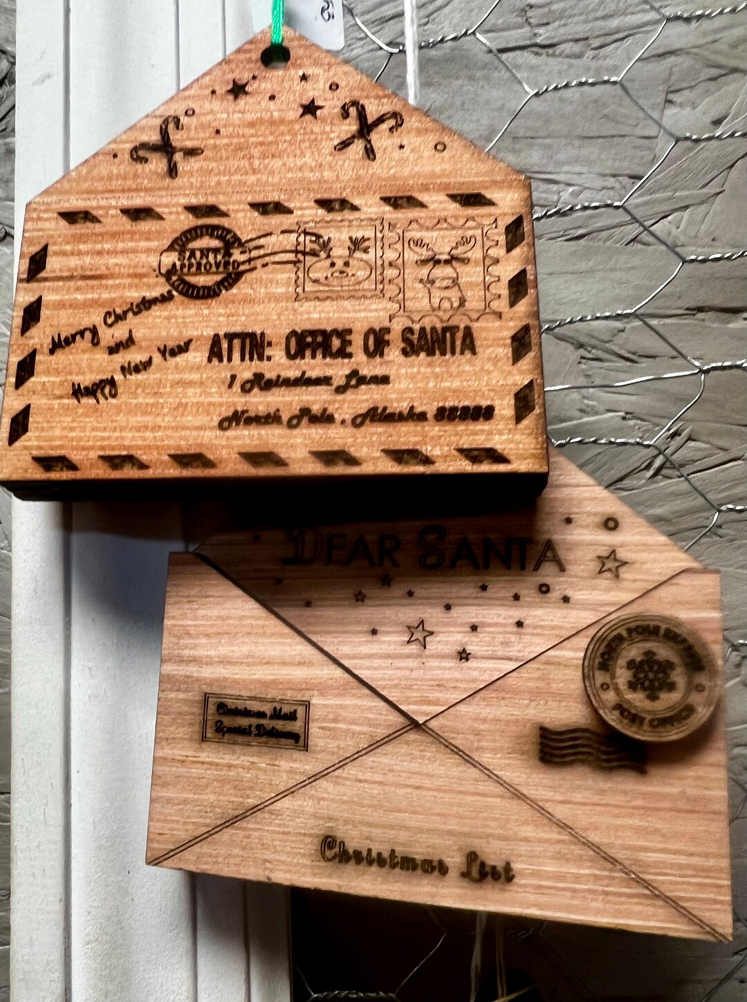 Laser Engraved Letter to Santa Gift Card Holder - Etsy