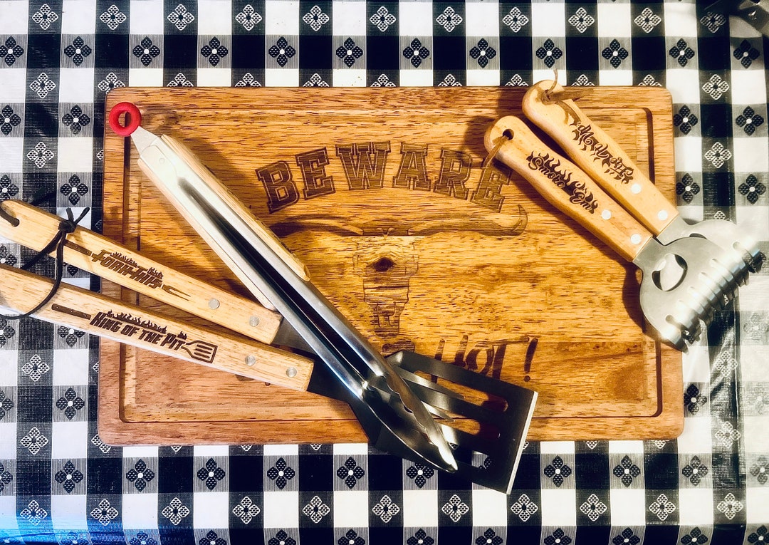 Custom Engraved Personalized Grilling Tools & Utensils - Etsy