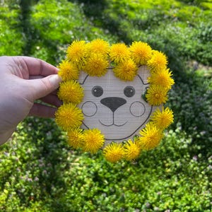 Dandy Lion Dandelion Flower Holder - Etsy