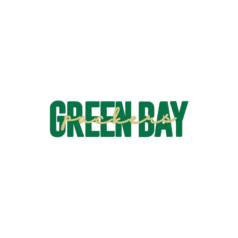 Green Bay Packers NFL Football Embroidery Digital Design, T-shirt ...