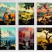 Set 6 DISNEY PRINTABLE ART, Disney Print, Disney Poster, Disney Wall ...