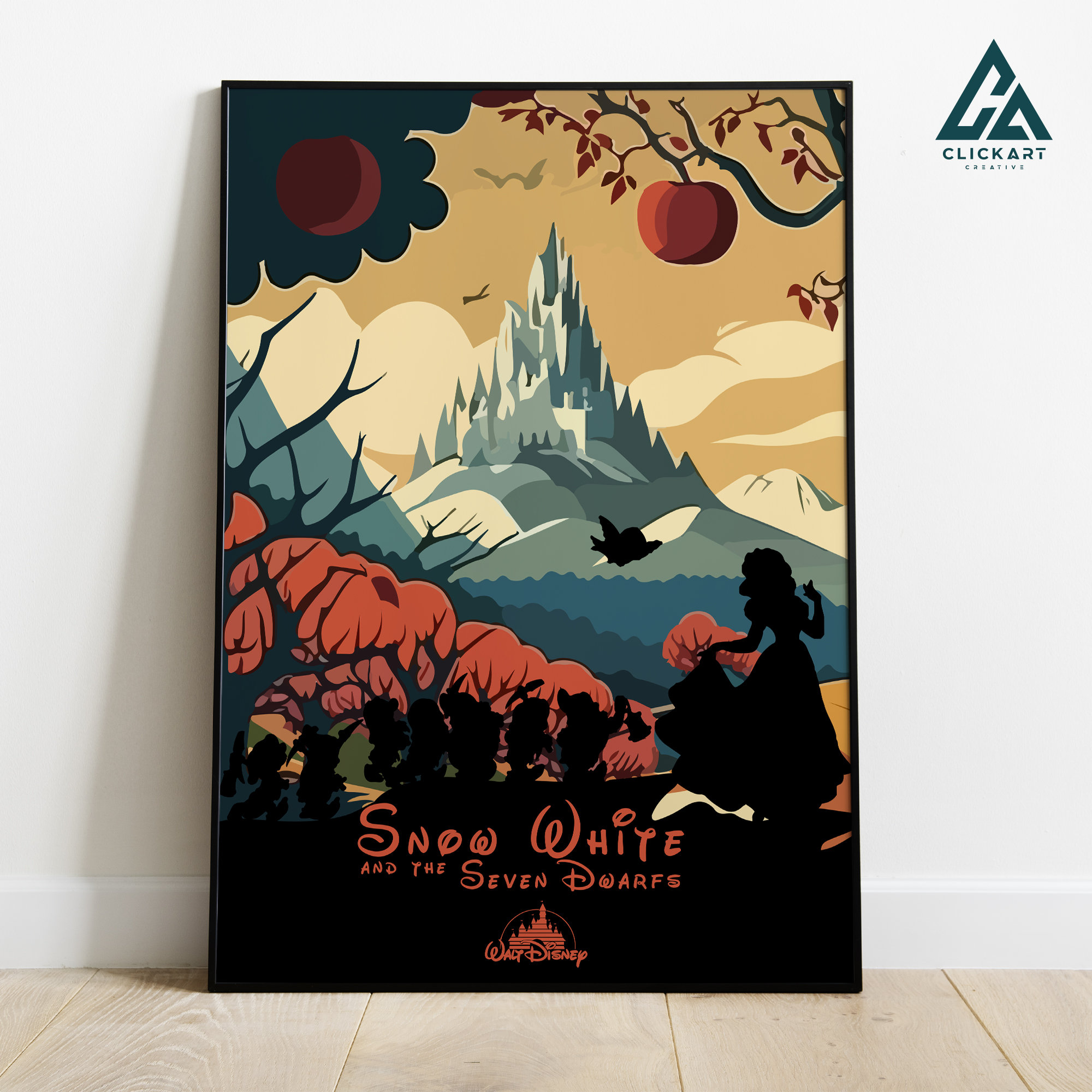 Set 7 Princesses Printable Princess Poster Watercolor - Etsy