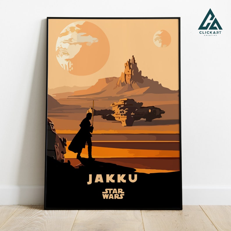 Star Wars Planet Poster, Star Wars Galaxy Posters, Star Wars Wall Art ...