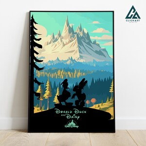 Set 6 DISNEY PRINTABLE ART, Disney Print, Disney Poster, Disney Wall ...