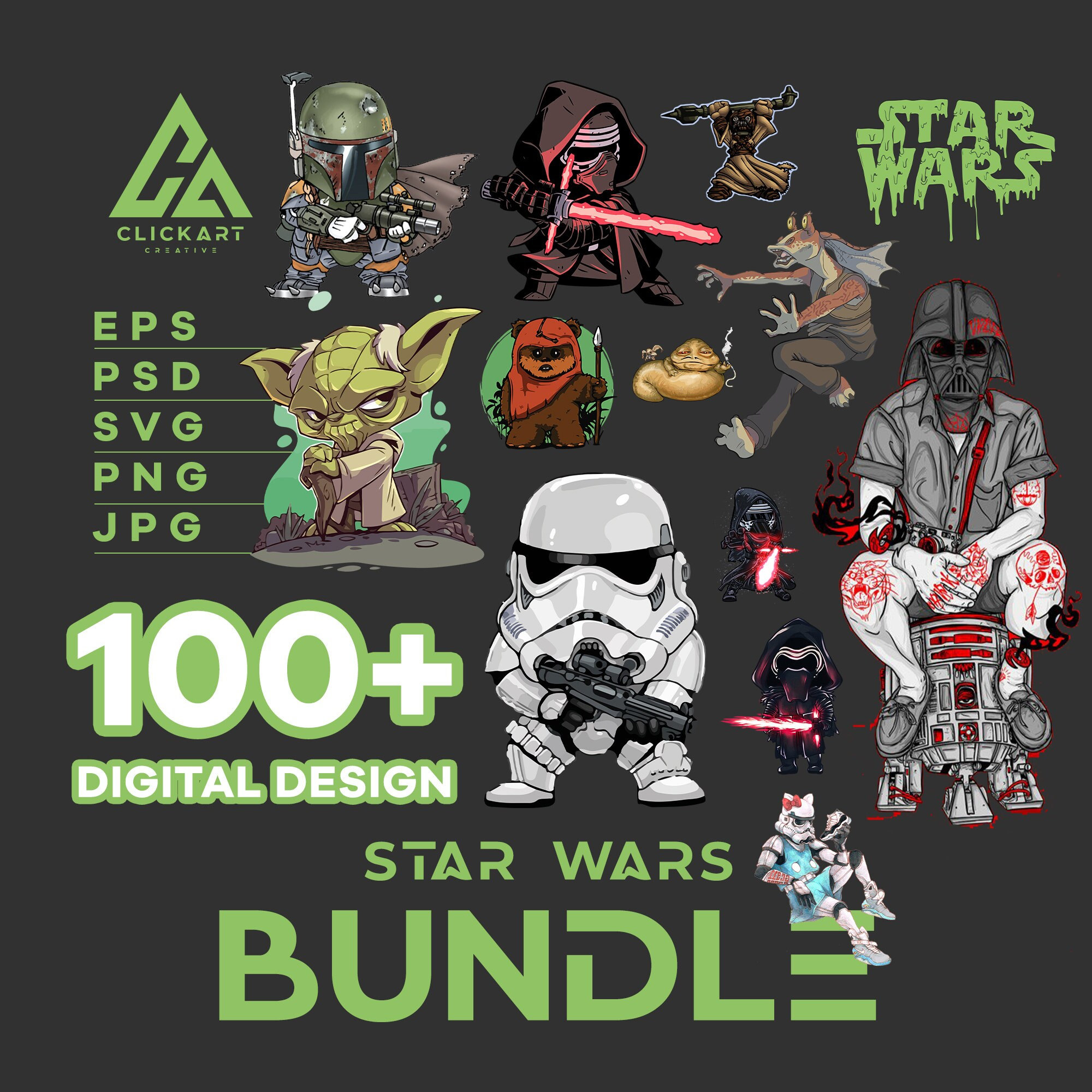 Star Wars Svg Bundle, Star Wars Characters Svg, Darth Vader Svg, Star ...