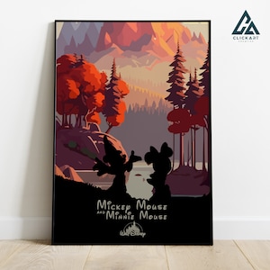 Set 6 DISNEY PRINTABLE ART, Disney Print, Disney Poster, Disney Wall ...