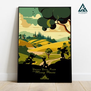 Set 6 DISNEY PRINTABLE ART, Disney Print, Disney Poster, Disney Wall ...