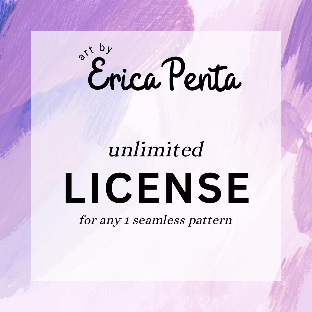 Unlimited Commercial License: Erica Penta Seamless Pattern, Single Item ...