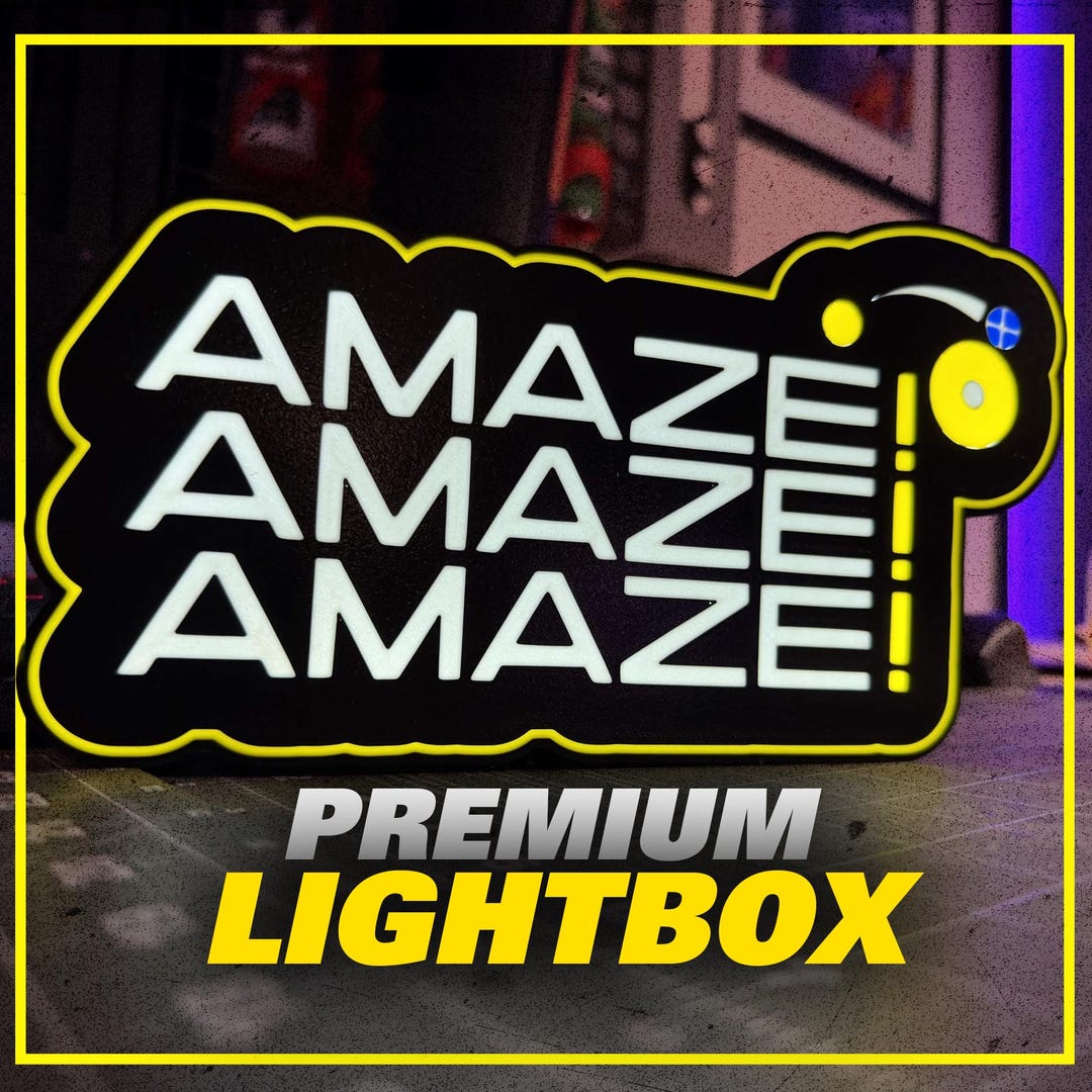 Amaze Lightbox | Sci-fi Book Fan Gift | LED Sign - Etsy UK