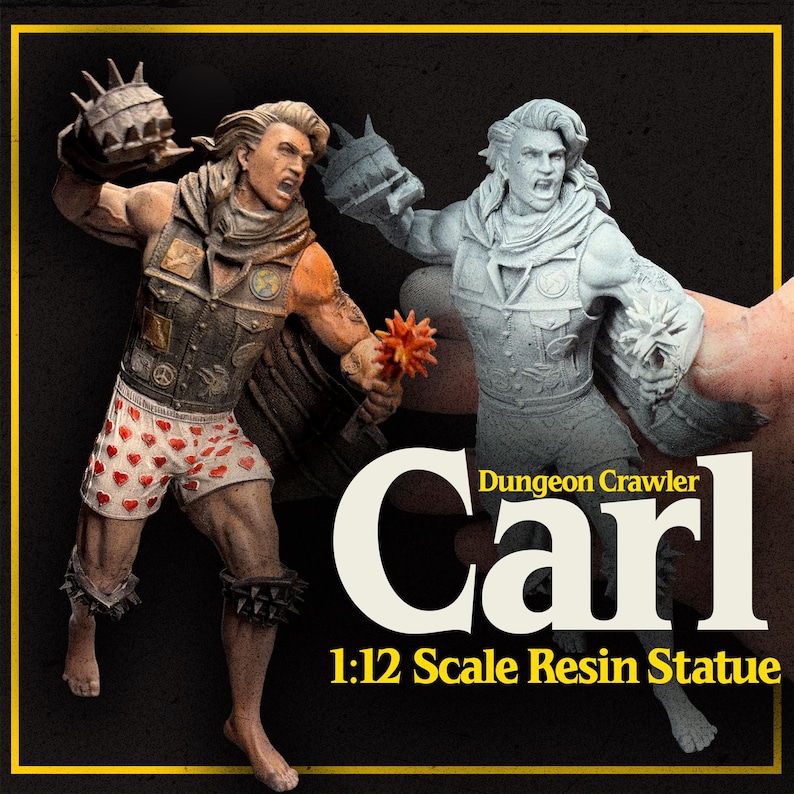 Dungeon Crawler Carl 1:12 Scale Statue - Carl - High Detail Unpainted ...