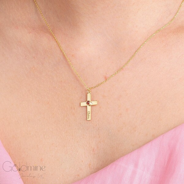 Girls Cross Necklace - Etsy
