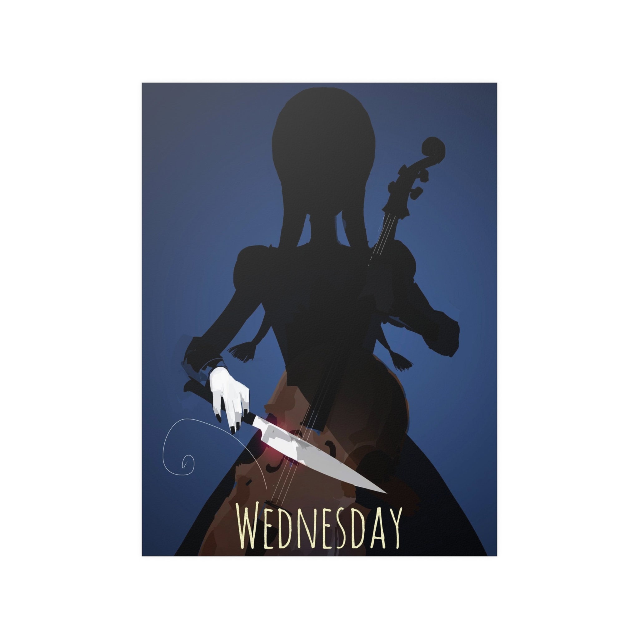 Wednesday Addams Satin Poster, Wednesday Tv-Show