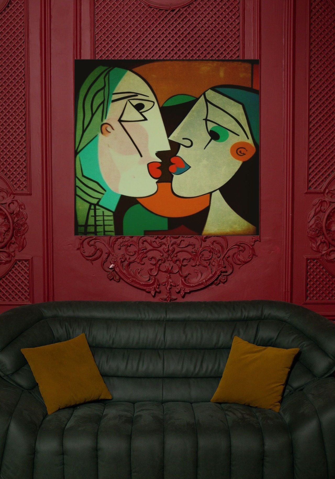 Picasso Kiss Print, Picasso Art Print, Picasso Poster, Picasso Wall Art ...