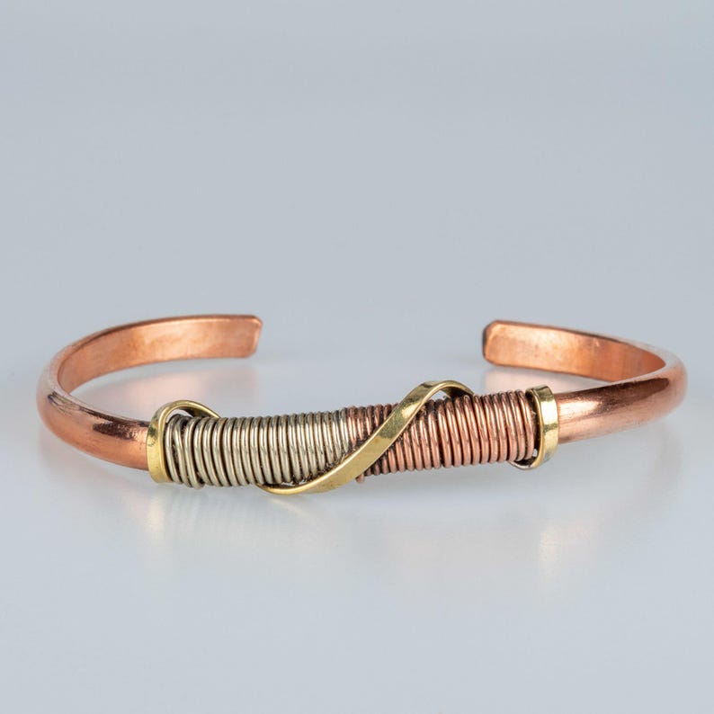 Hammered Copper Bracelet, Rustic Viking Style, Pure Copper Bracelet, Copper Cuff Bangle ...