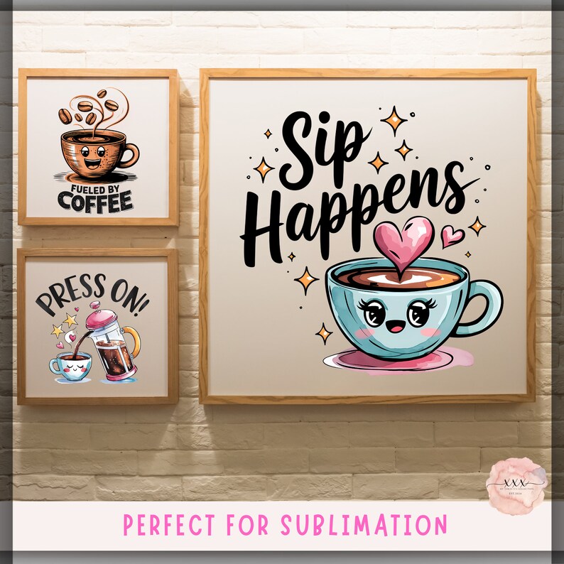12 Caffeinated Designs for Coffee Lovers for Crafts, Sublimation, and ...