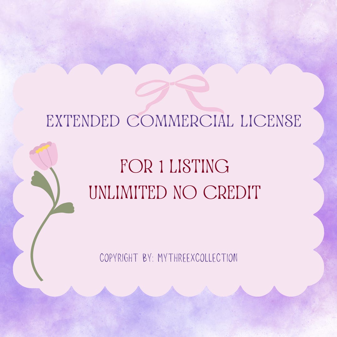 Extended Commercial License – Unlimited Sales for Digital Products | No ...