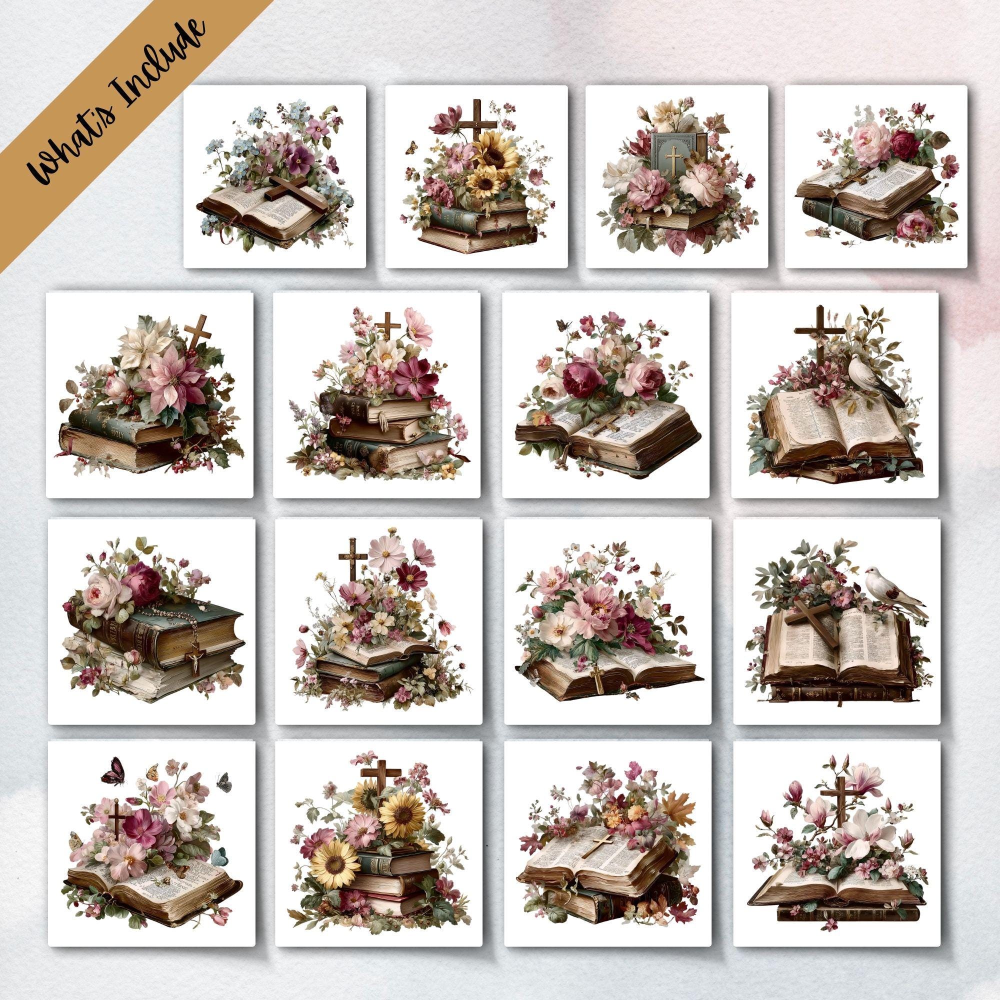 Bible Clipart PNG, Christian PNG, Faith PNG, Religious Clipart, Cross ...