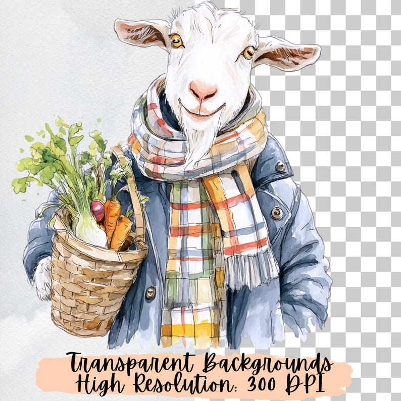 Farm Animals Clipart, Whimsical Animals, Cute Farm Animals, Watercolor ...