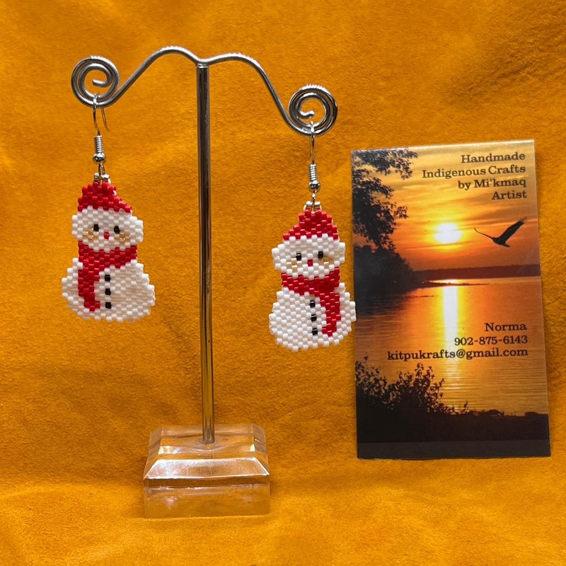 Snowman Bead - Etsy