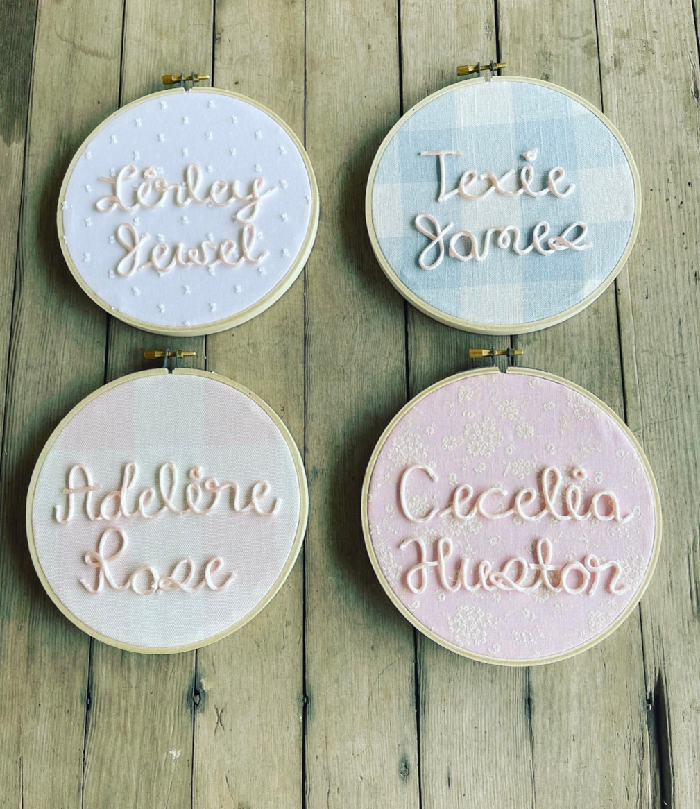 CUSTOM 6 Inch Nameplate Light Pink Buffalo Check - Etsy