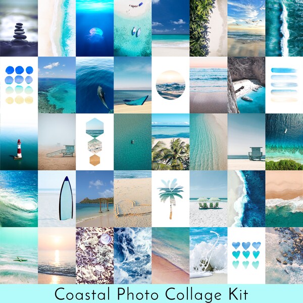 Beach Photo Collage - Etsy