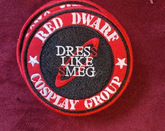 SET Red Dwarf Rimmer Costume Patches Fully Embroidered Sci-fi Cosplay ...